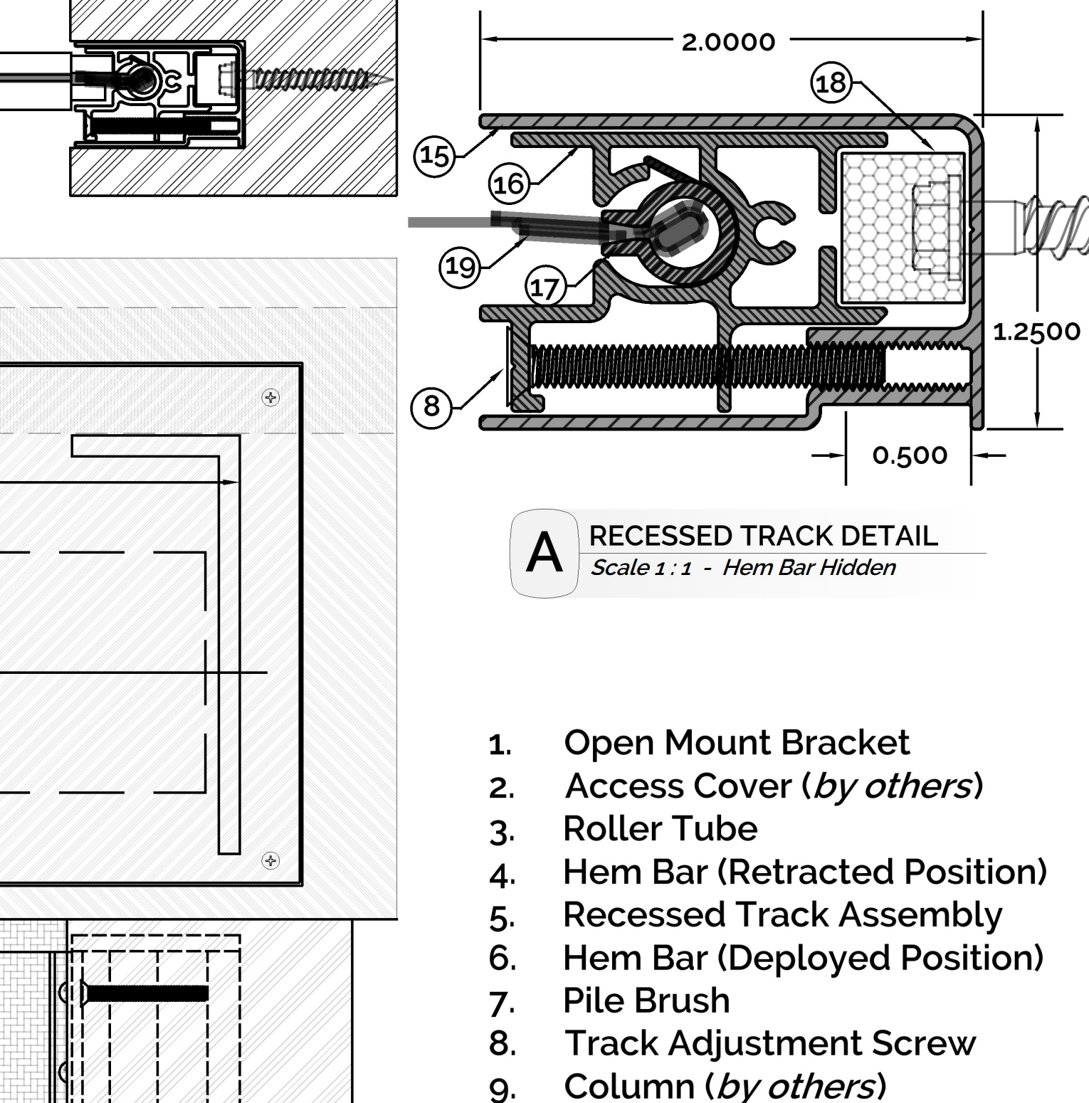 Exploded Drawings - Templar Screens